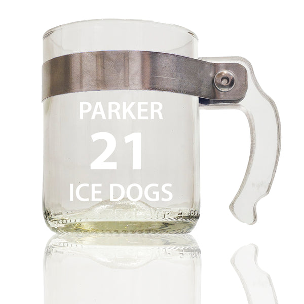 Hockey Themed :: Ice Rink Handle Clear Mug – Refresh Glass